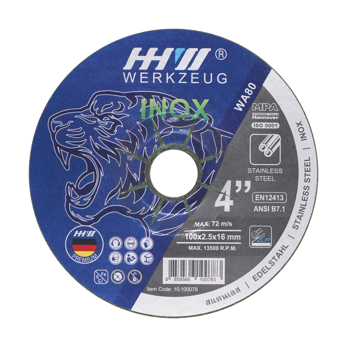 HHW ใบเจียรสแตนเลส Grinding Wheel INOX — HH-Werkzeug (Thailand) Co., Ltd.